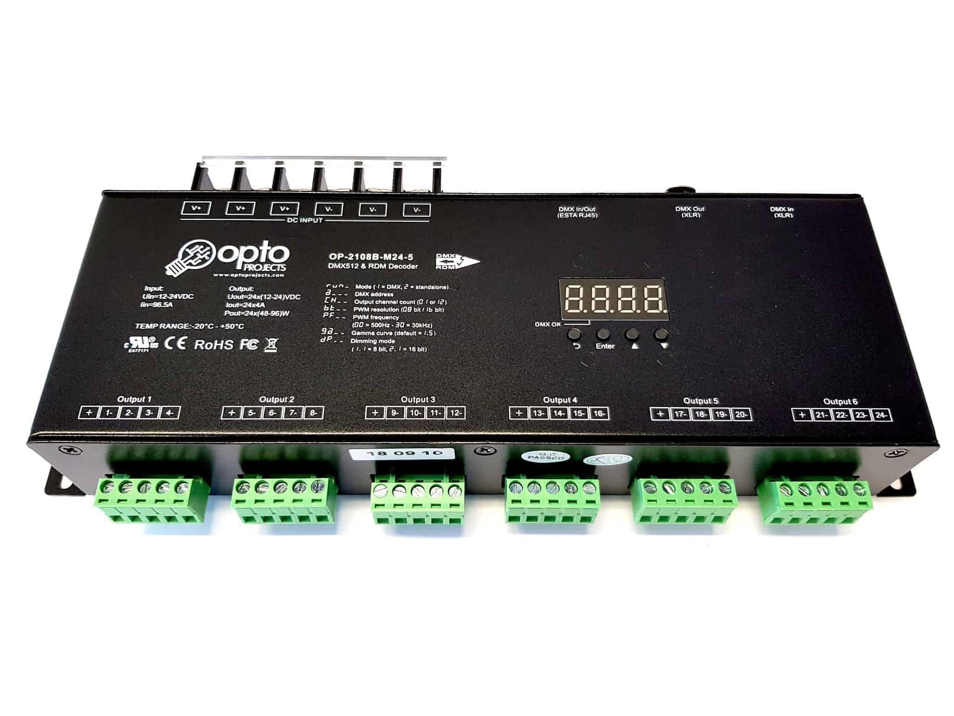 optoLED 24 x 4A DMX Dimmer - optoLED
